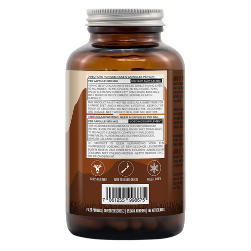 Beef Organs - Paleo Powders